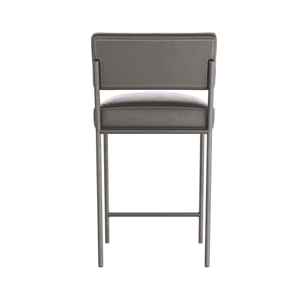 FSI01 - Topanga Counter Stool - Lead Leather