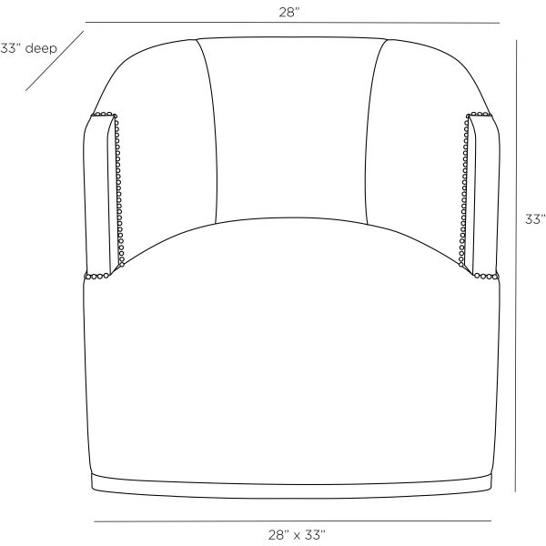 GDFRU01 - Reveal Swivel Lounge Chair Bone Linen - Bone Linen