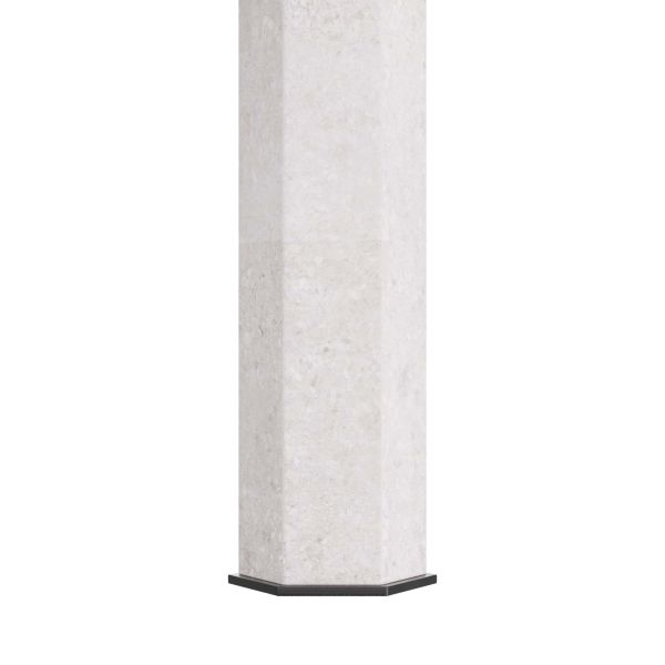 PTC04-851 - Vesanto Lamp - Ivory, Glass Stone