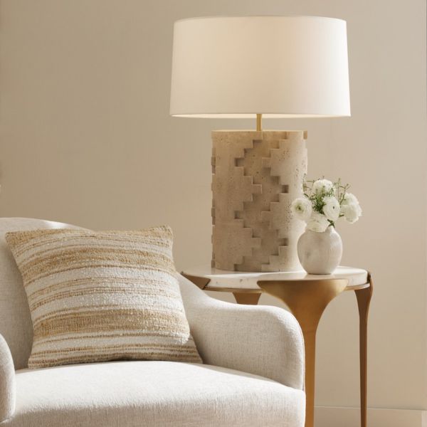 PTC26-SH024 - Angelina Lamp - Black, Marble