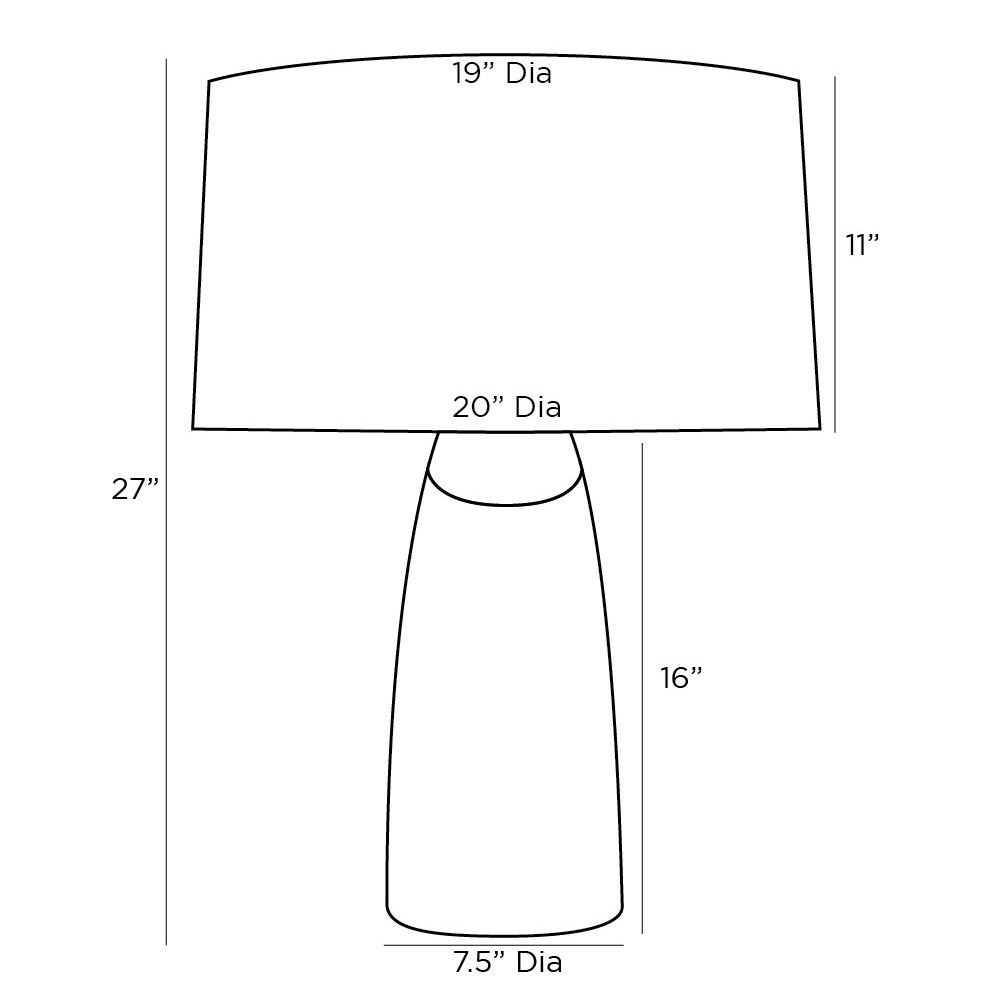 11075-486 - Pacifica Lamp - Ice Reactive, Porcelain