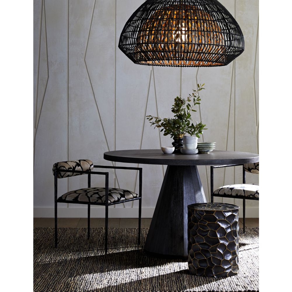 45065 - Rimini Pendant - Natural and Black Stained Rattan