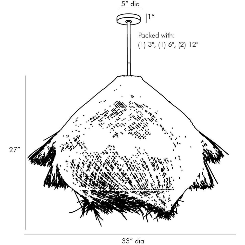 45086 - Ashburn Pendant - Natural, Buri Midrib