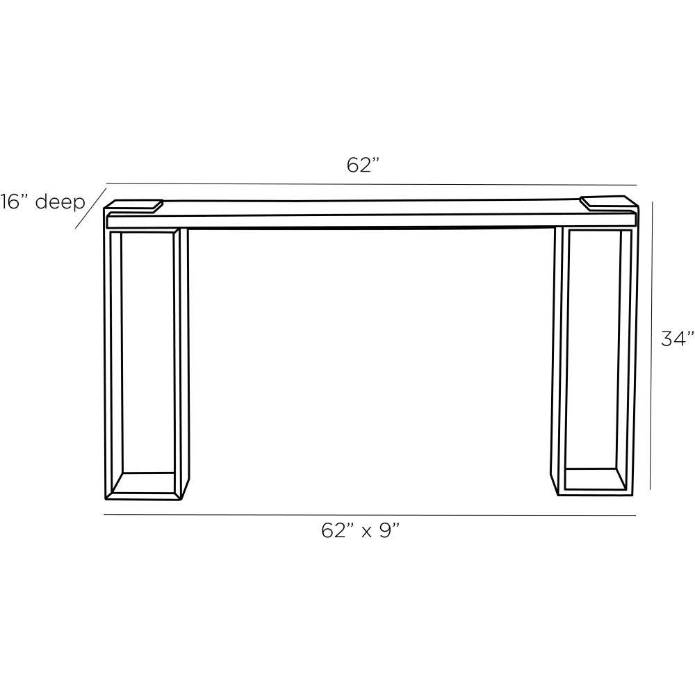 4660 - Orsen Console - Antique Brass