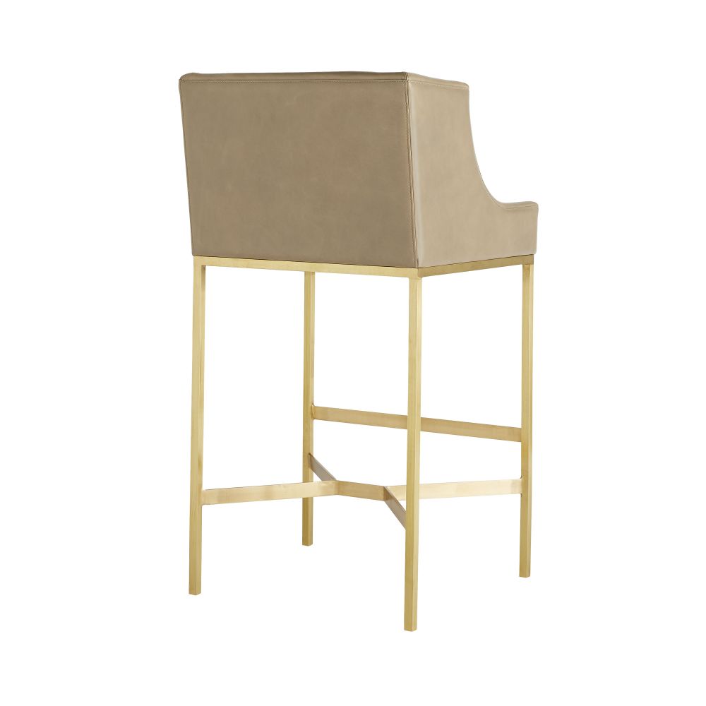 4837 - Dalia Bar Stool - Morel Leather