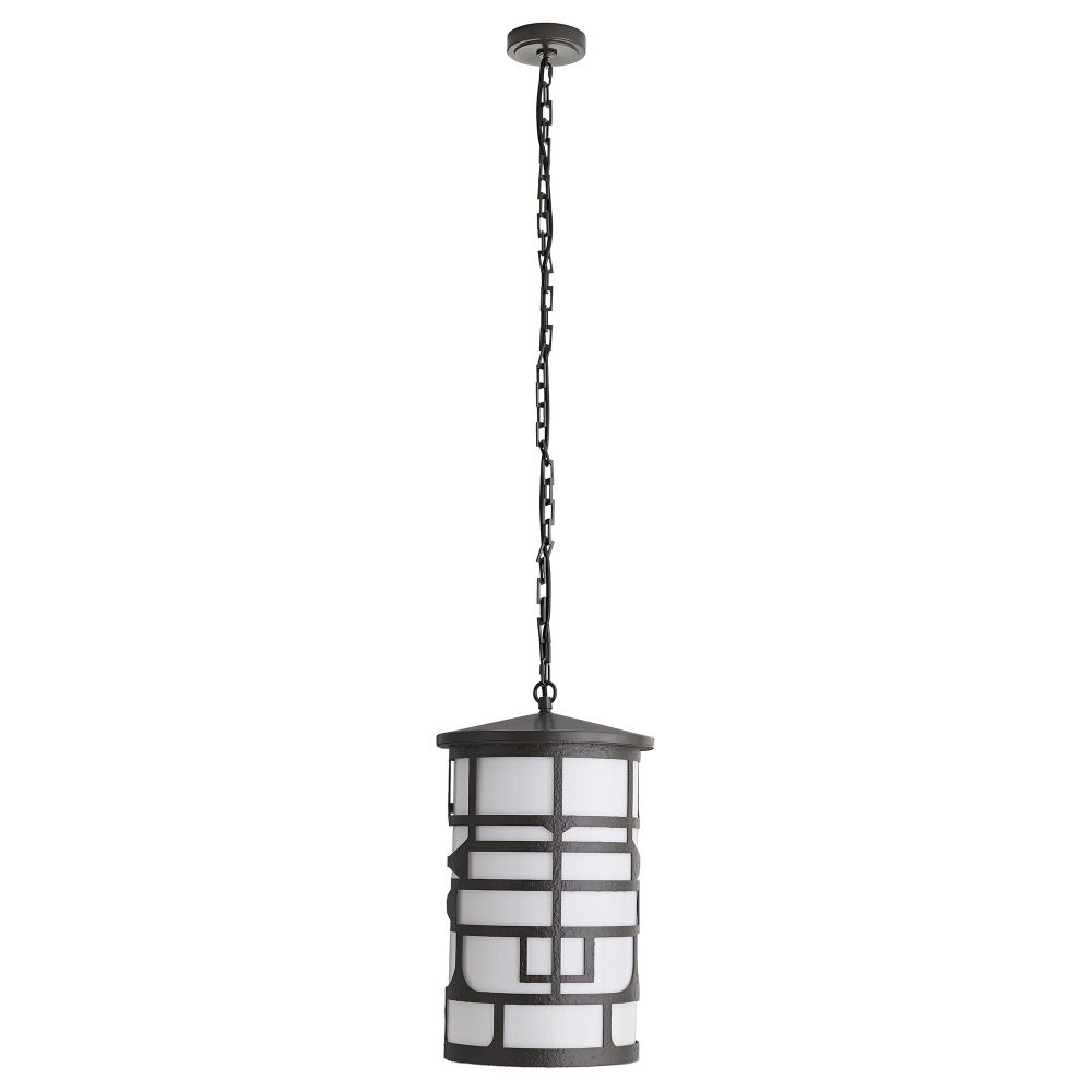 49222 - Shani Outdoor Pendant - Aged Iron, Steel