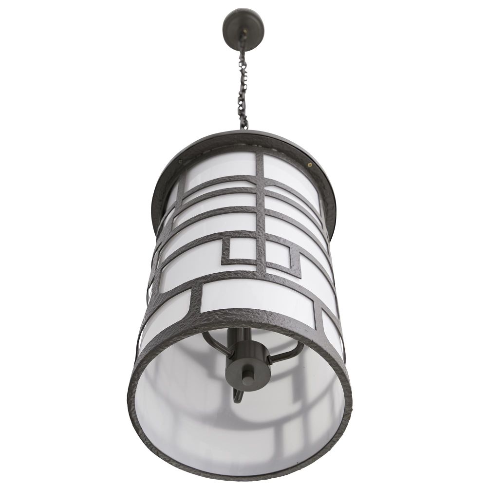49222 - Shani Outdoor Pendant - Aged Iron, Steel