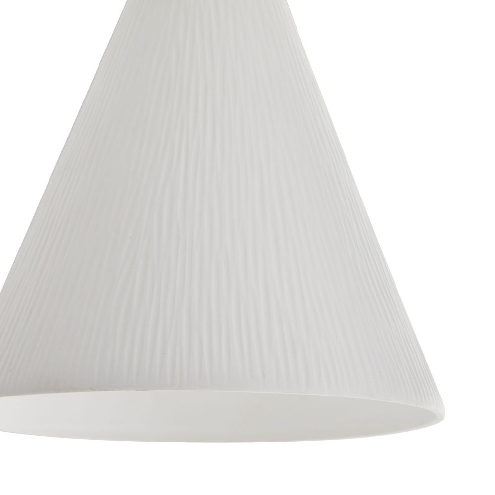 49794 - Oakland Pendant - Matte Bone, Porcelain