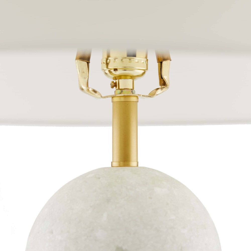49914-434 - Roxbury Lamp - Ivory, Glass Stone