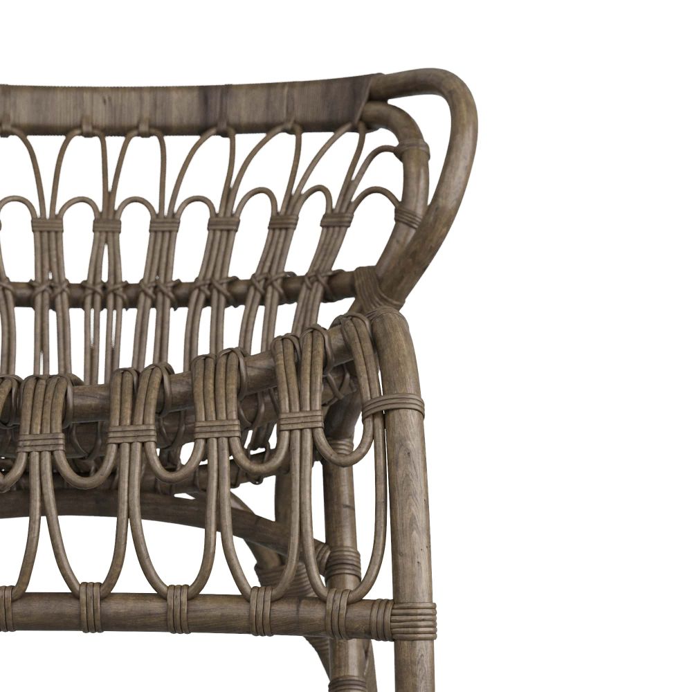 5753 - Rayna Lounge Chair - Gray Wash, Rattan