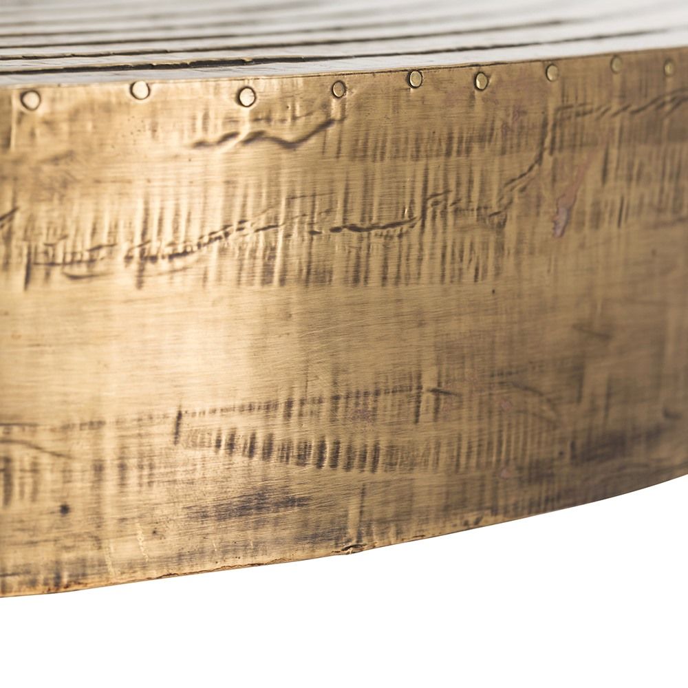 6155 - Daryl End Table - Antique Brass, Brass