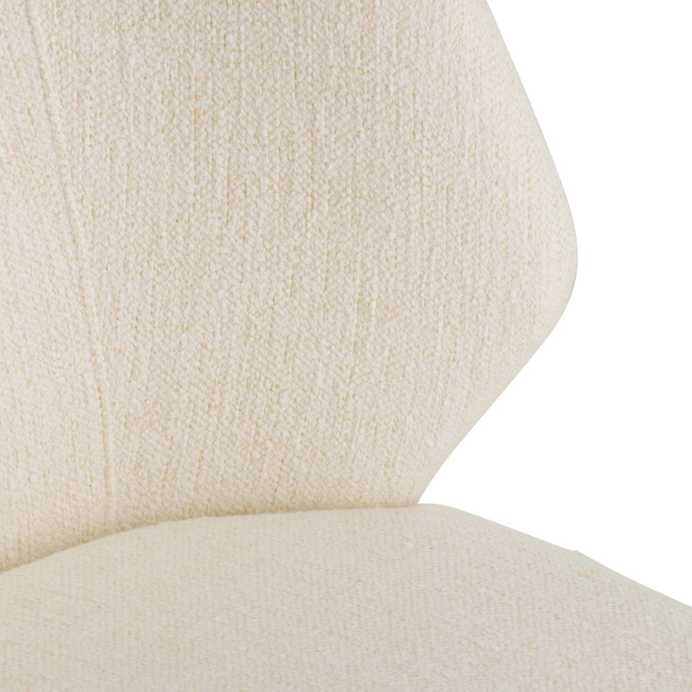 8171 - Poppy Chair Cloud Bouclé Champagne Swivel - Cloud Bouclé