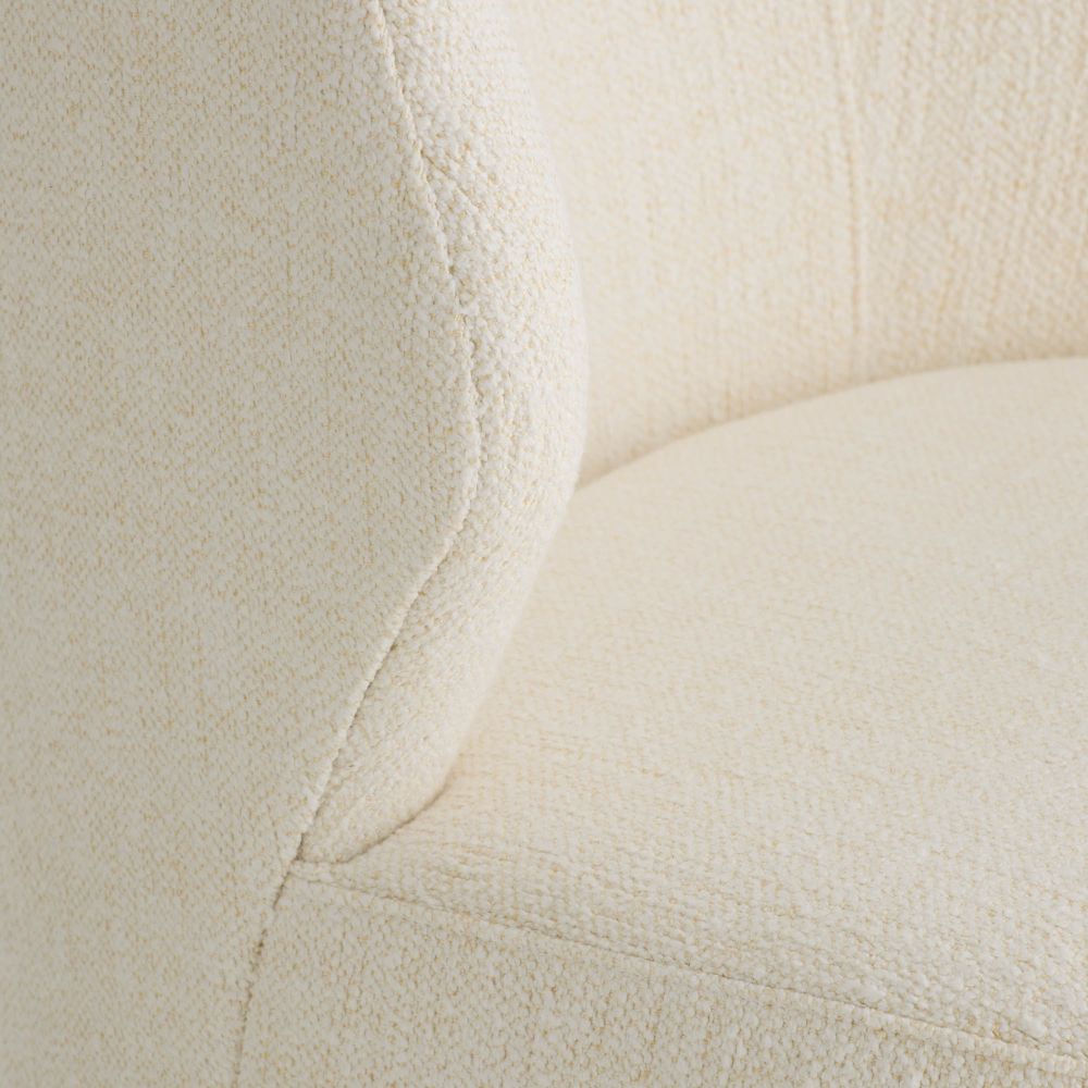 8171 - Poppy Chair Cloud Bouclé Champagne Swivel - Cloud Bouclé