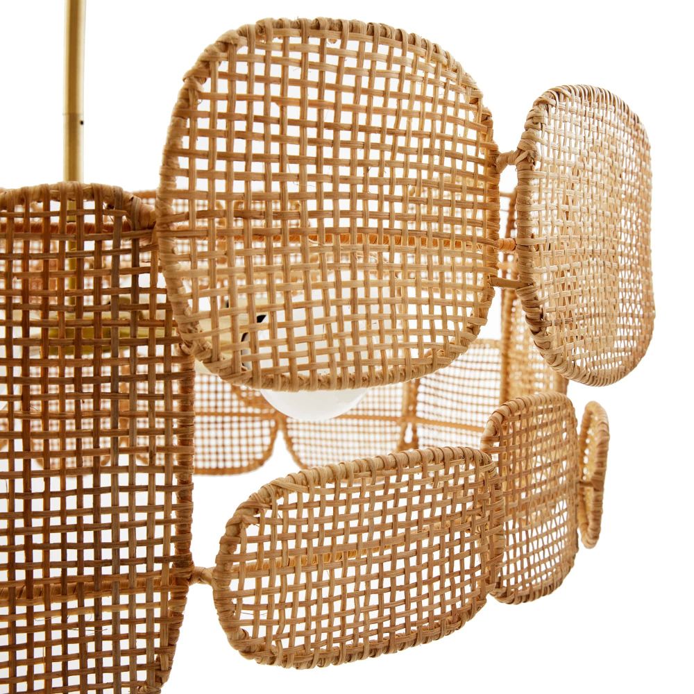 85038 - Ronaldo Chandelier - Natural, Rattan