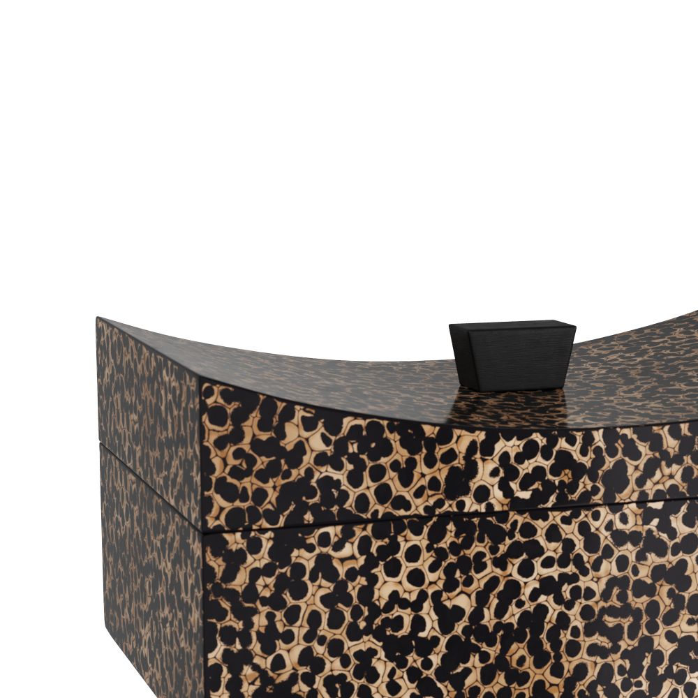 ARS05 - Yarin Box - Black & Ivory, Eggshell Lacquer