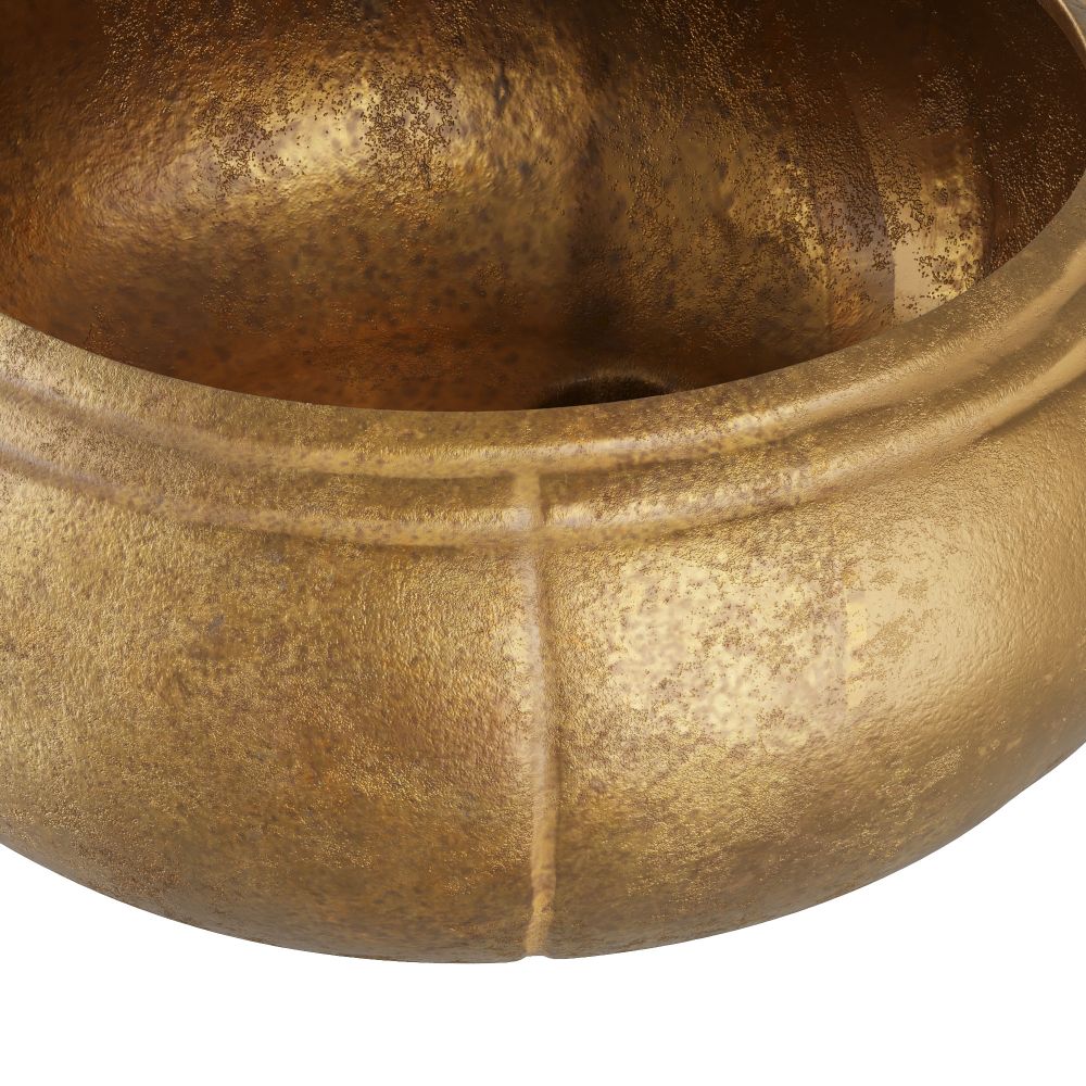 ATI01 - Zehir Cache Pot - Antique Brass