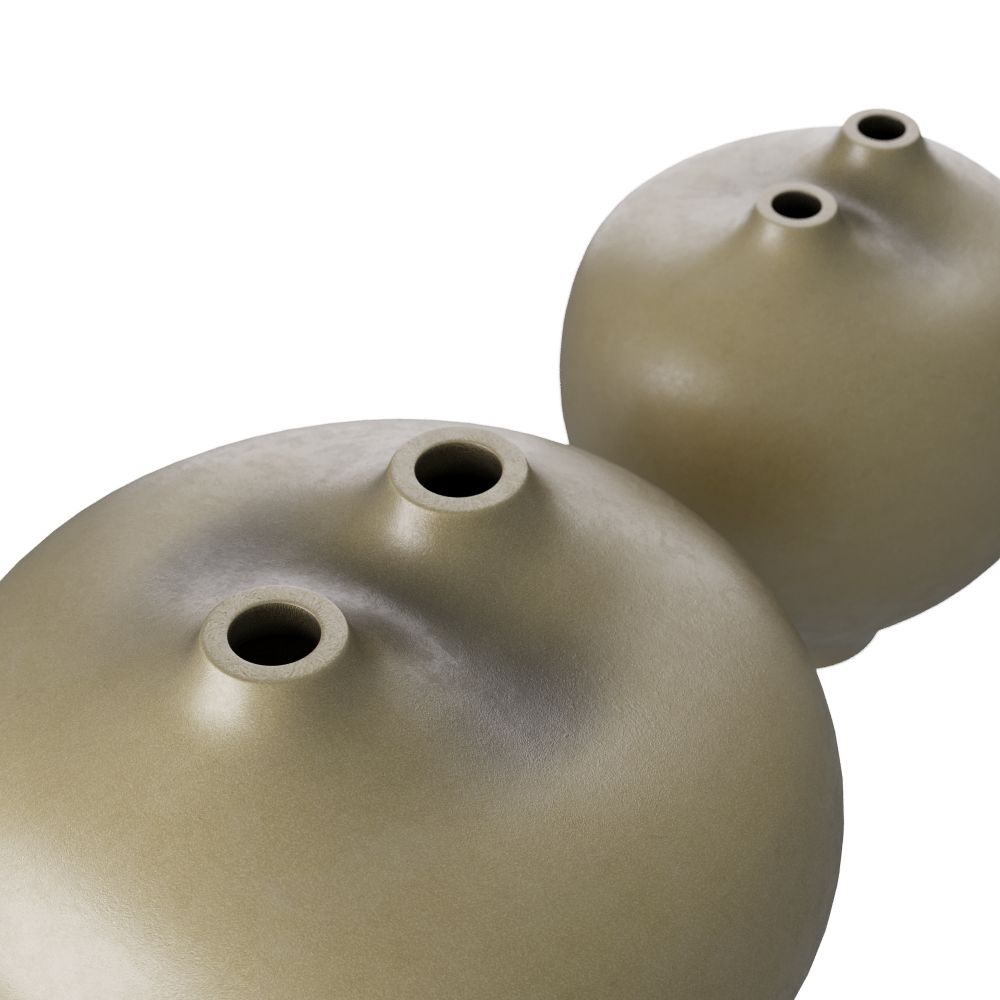 AVE04 - Yeli Sculptures, Set of 2 - Olive