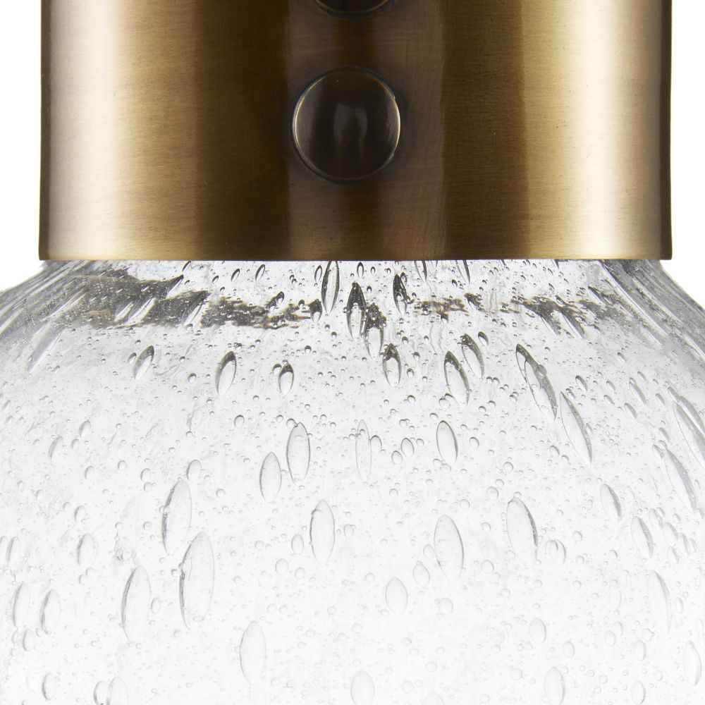 AVI05 - Decker Vases, Set of 2 - Clear, Glass