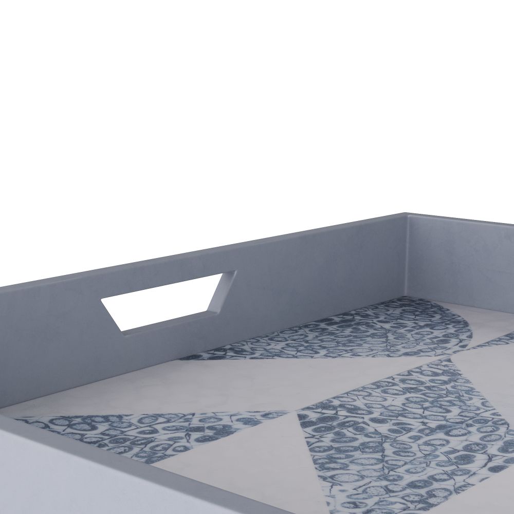 AYS02 - Alfie Tray - Slate Blue Mosaic