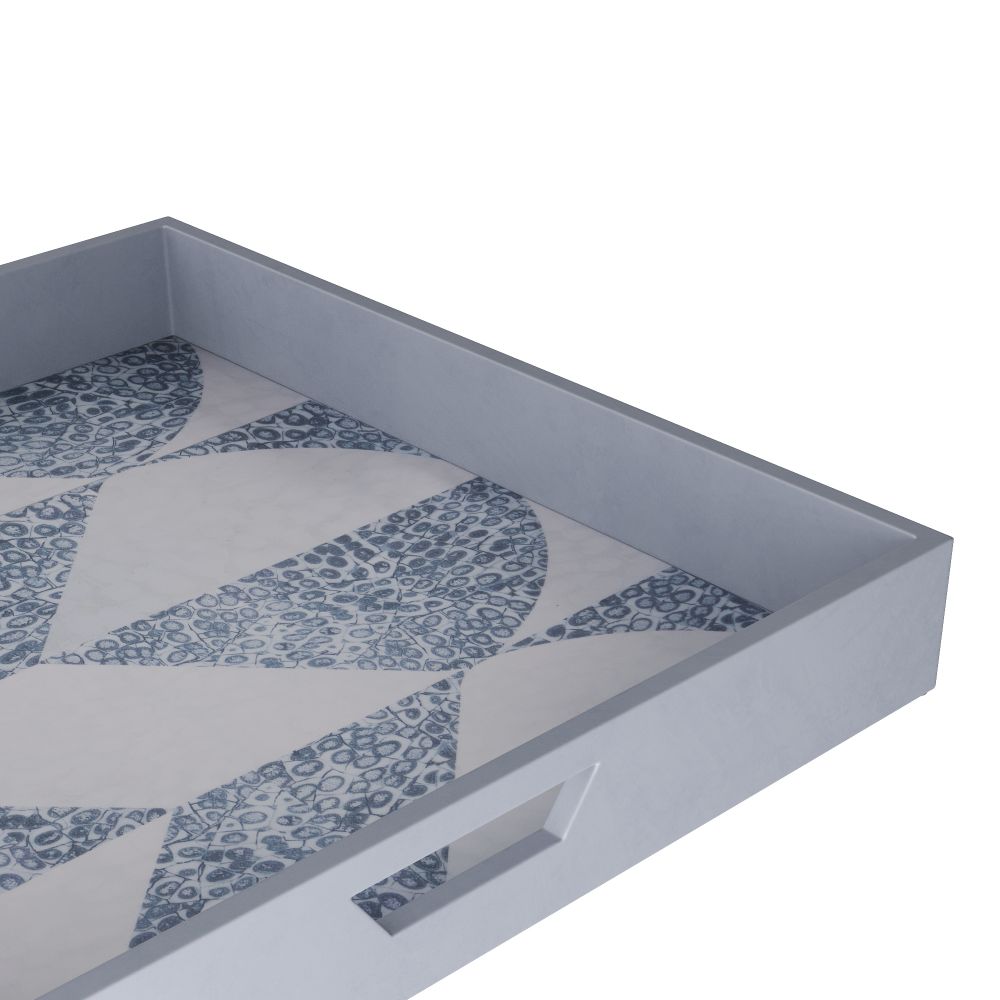 AYS02 - Alfie Tray - Slate Blue Mosaic