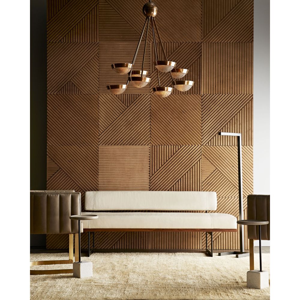 DB8003 - Tuck Bench Ivory Leather - Ivory Leather