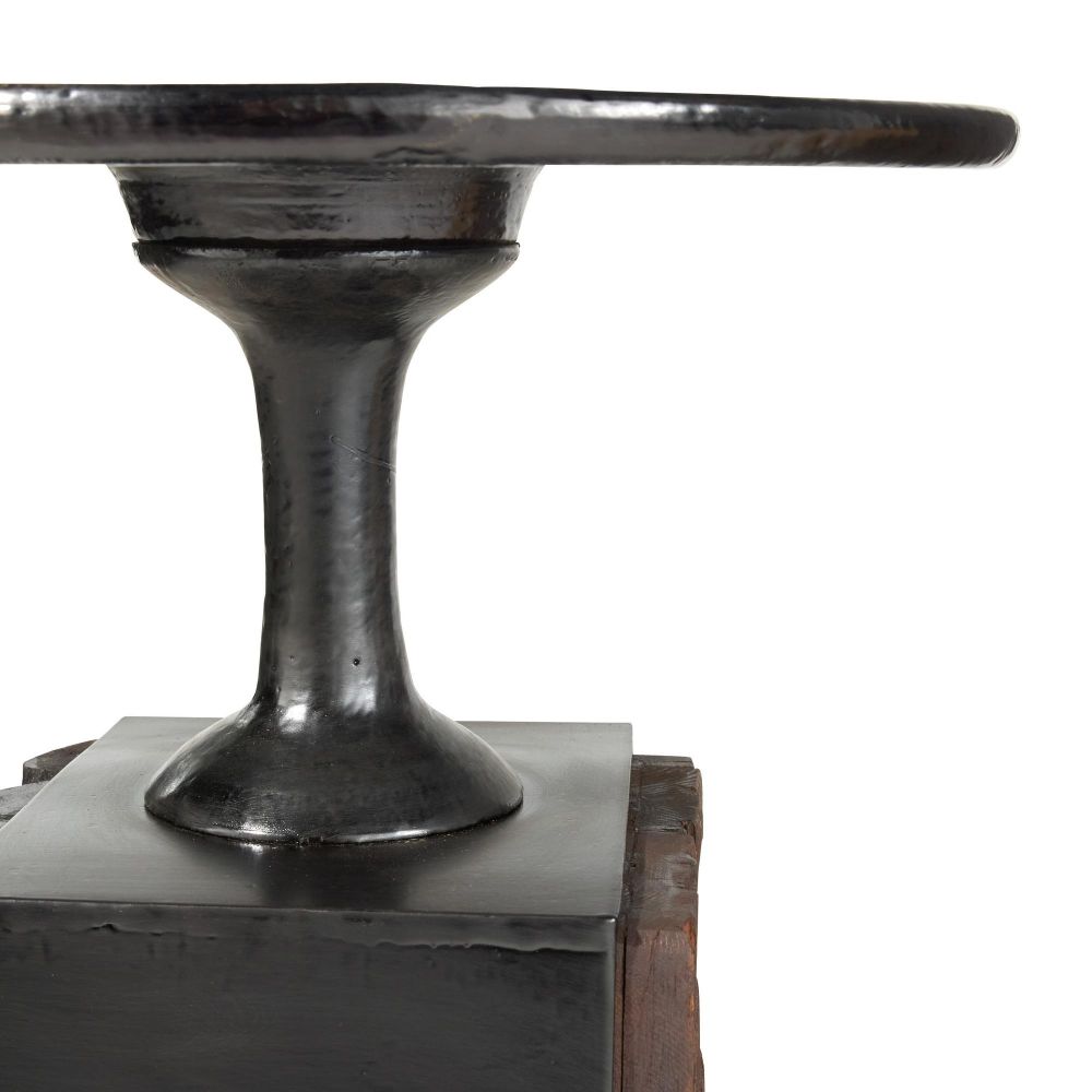DD2029 - Anvil Occasional Table - Burnt Wax, Iron