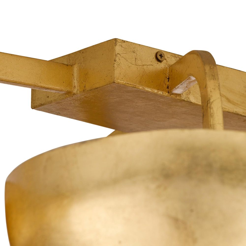 DFI10 - Theo Flush Mount - Gold Leaf, Iron