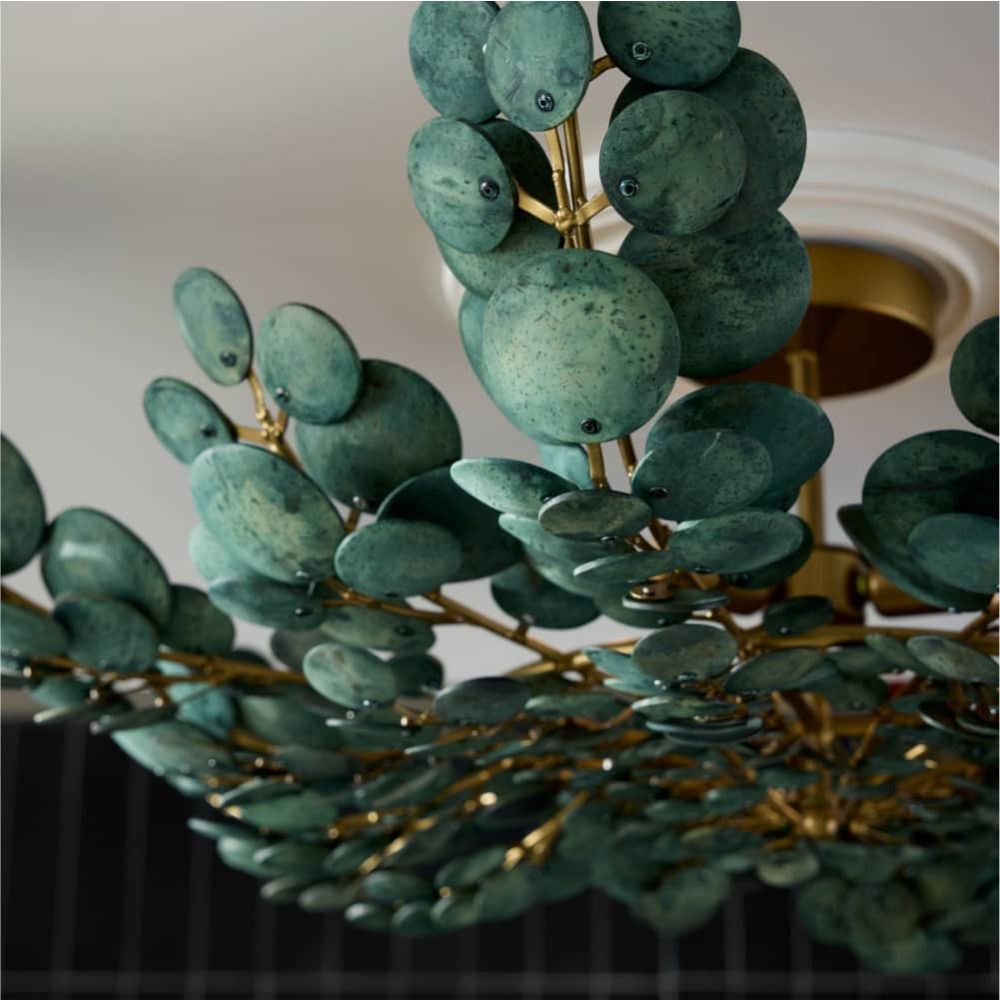 DFS01 - Bilal Flush Mount - Eucalyptus Stain, Coconut