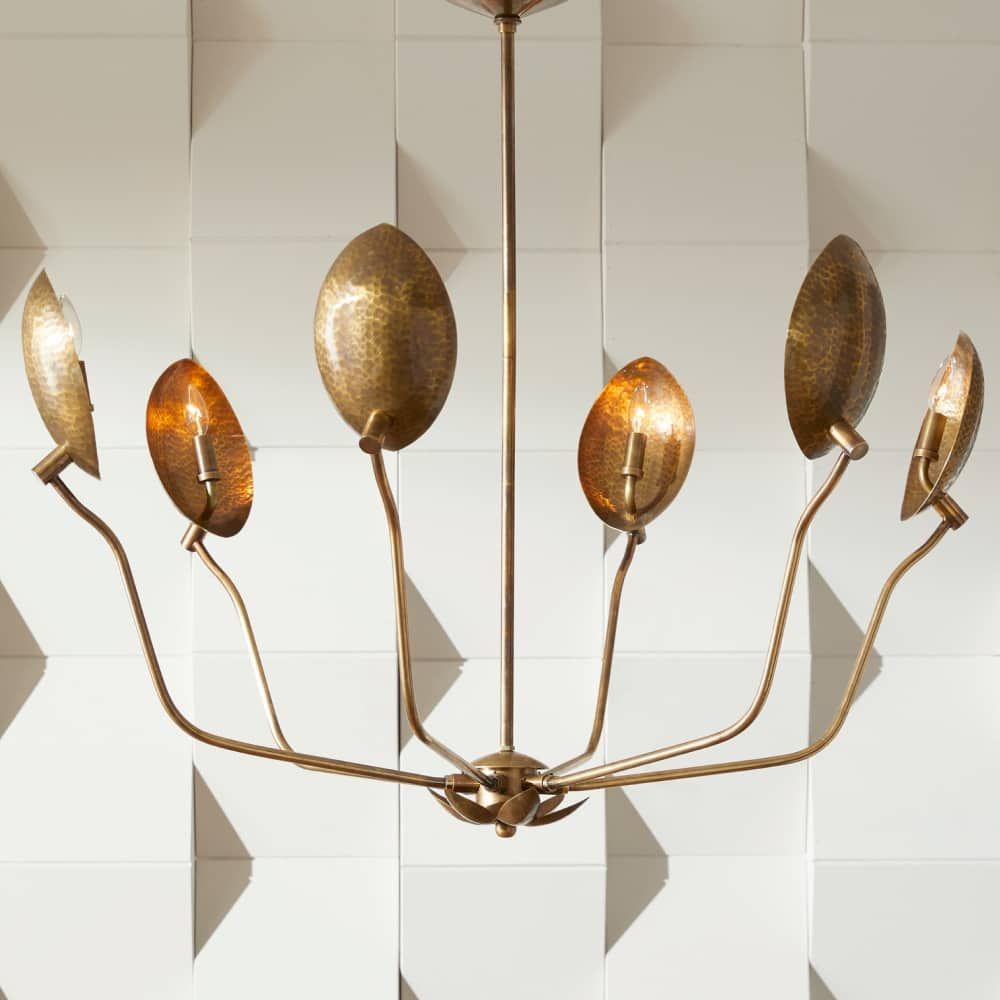 DLI04 - Flores Chandelier - Vintage Brass