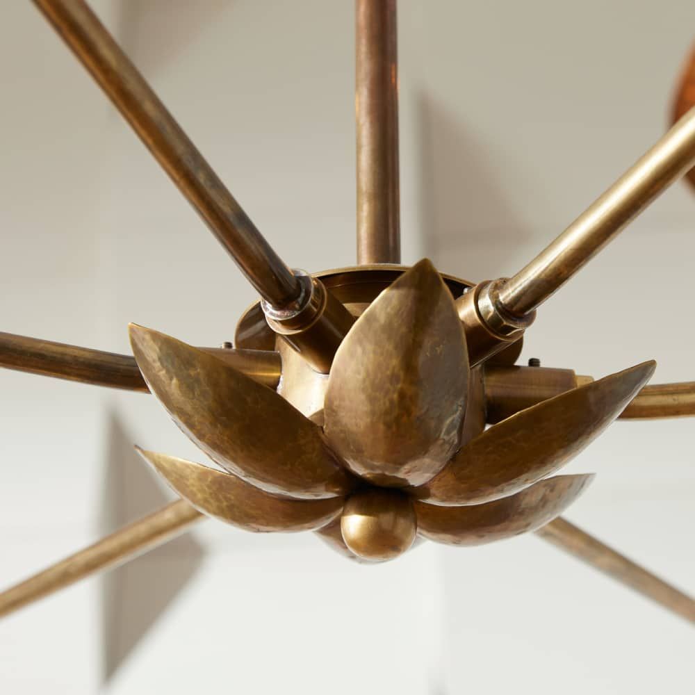 DLI04 - Flores Chandelier - Vintage Brass