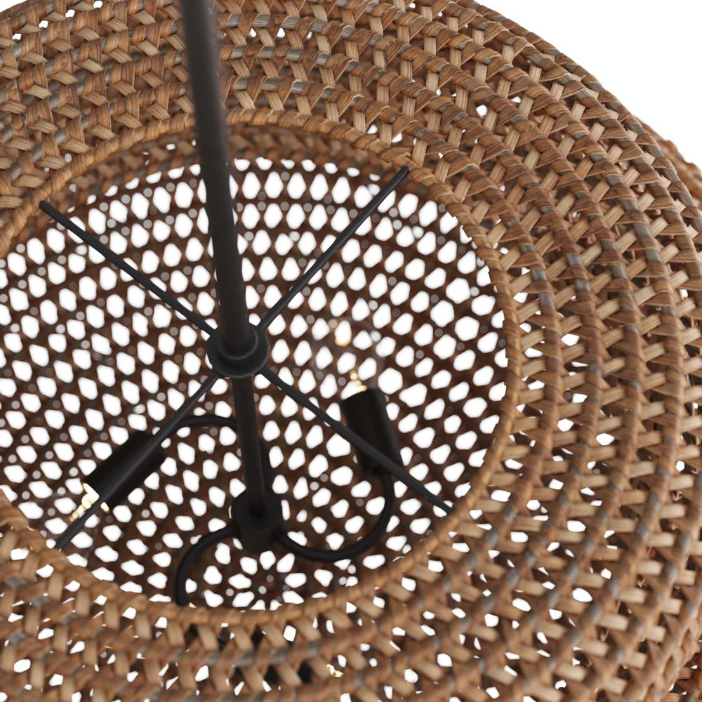 DMS03 - Tanya Chandelier - Natural Rattan
