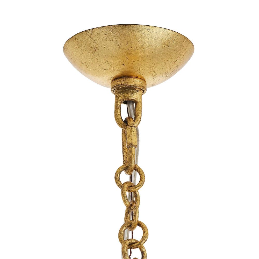 DMI27 - Florko Small Chandelier - Gold Leaf, Iron