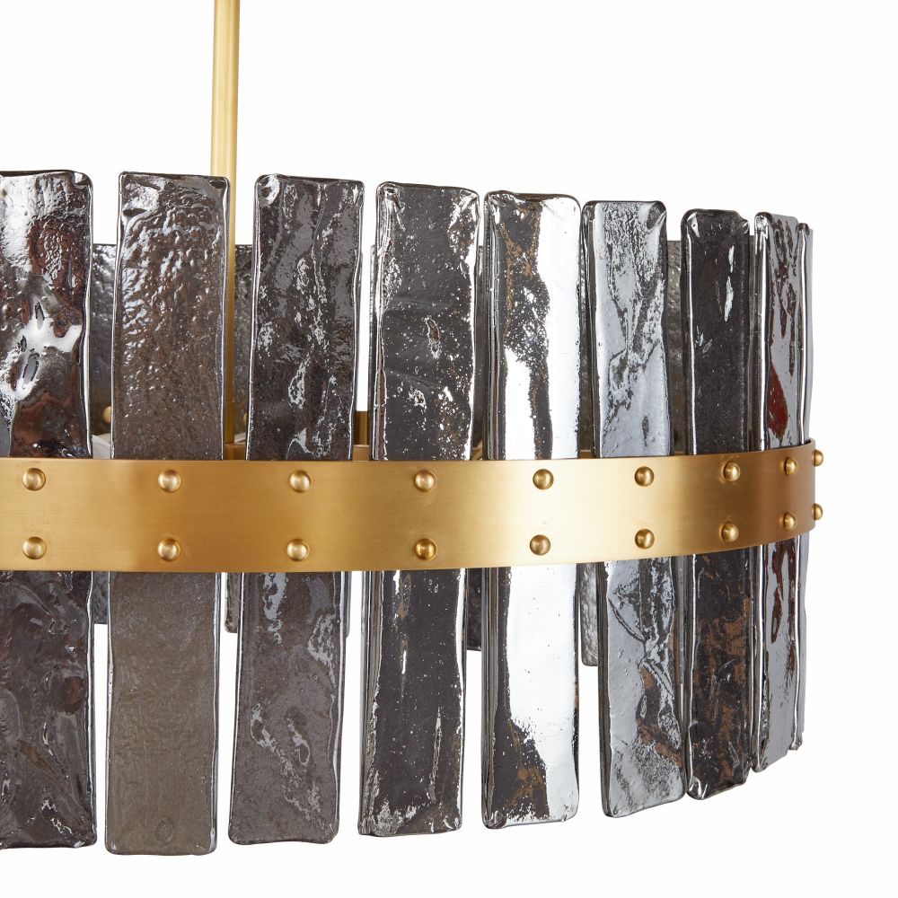 DRC10 - Sinclair Linear Chandelier - Smoke, Glass