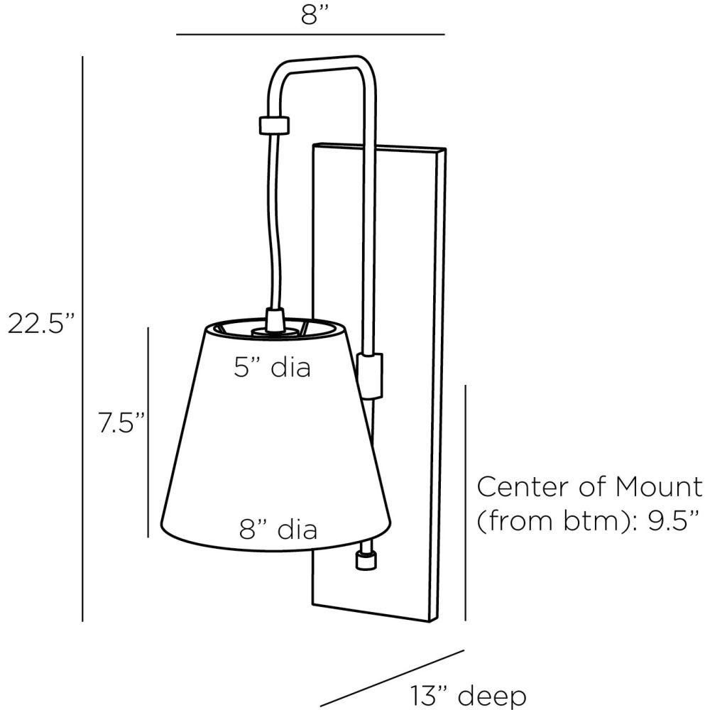 DWC20 - Benin Sconce - English Bronze