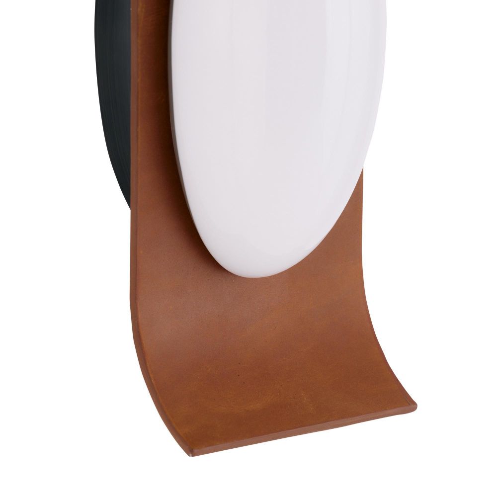 DWC78 - Jeter Sconce - Brandy, Leather