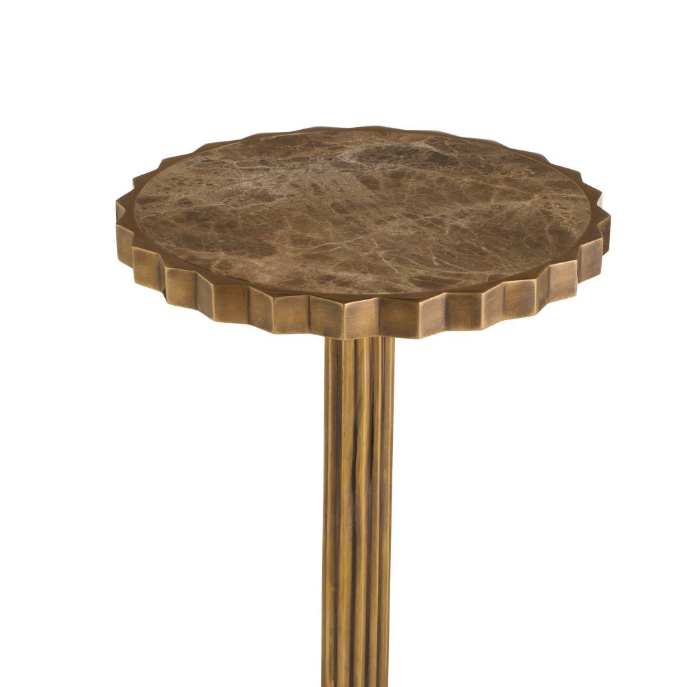 FAI26 - Mabel Accent Table - Brown Emperador, Emperador Marble