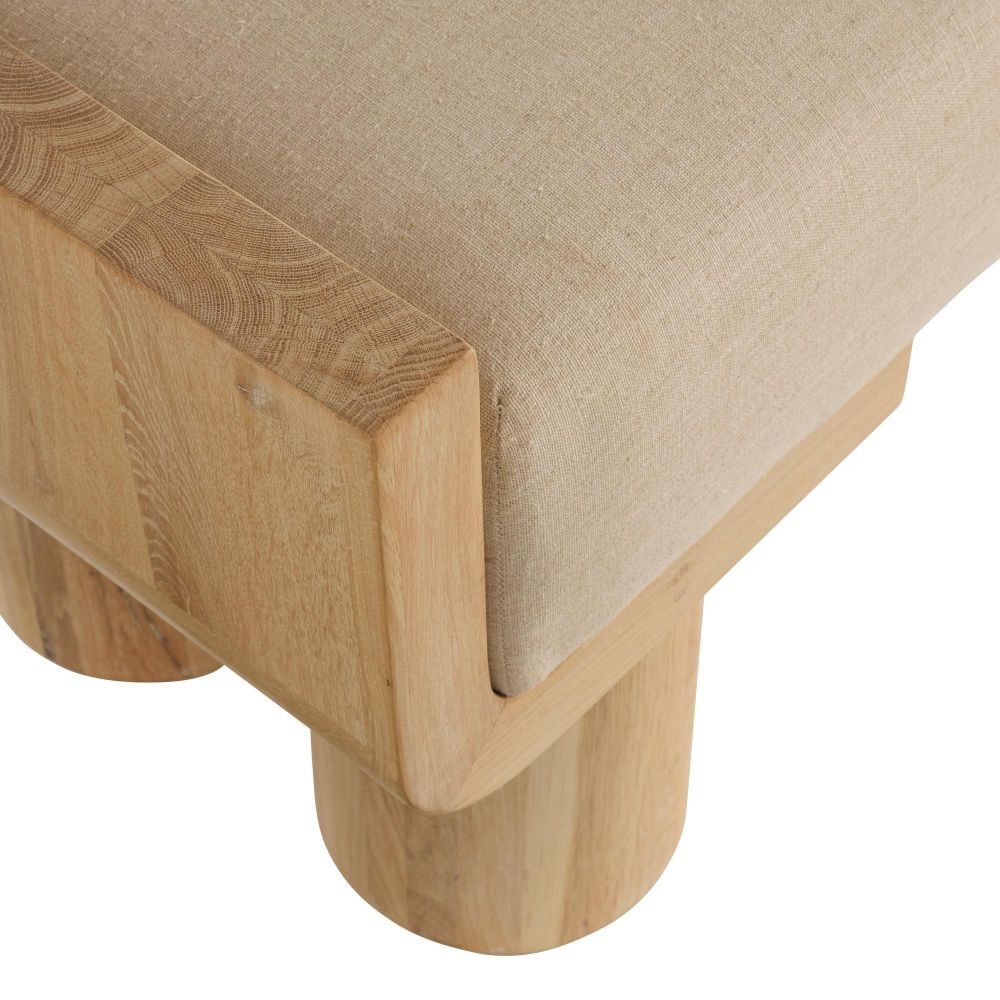 FHI01 - Wesley Bench - Natural, Linen