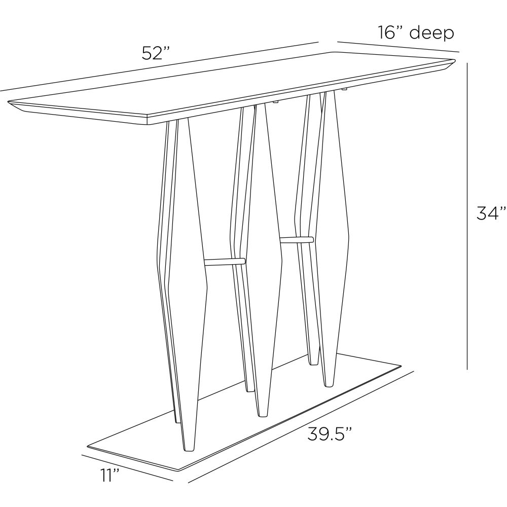 FLI09 - Dagmar Console - Antique Gold