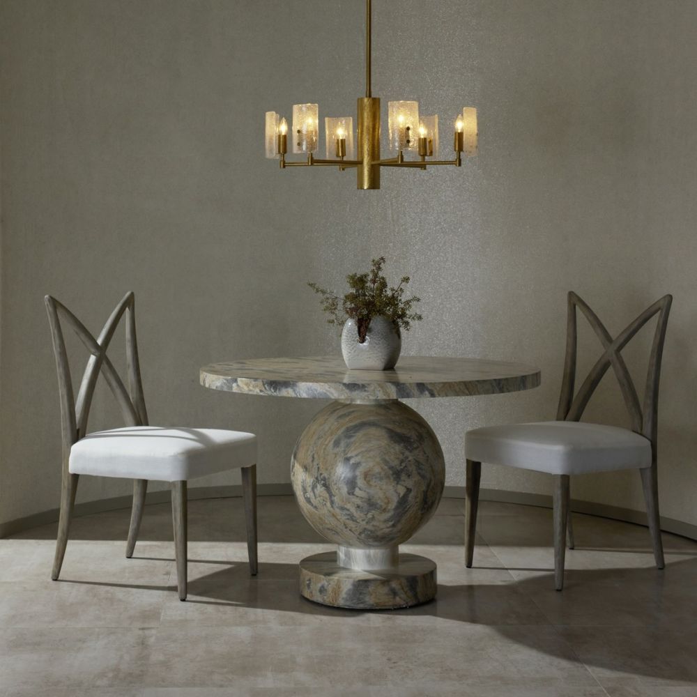 FRS09 - Xavier Dining Chair - White, Linen