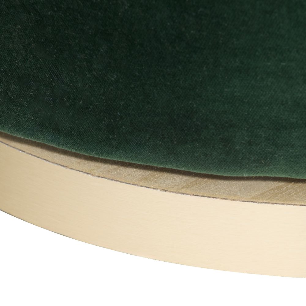 FRU11 - Poppy Chair Forest Velvet Champagne Swivel - Forest, Velvet