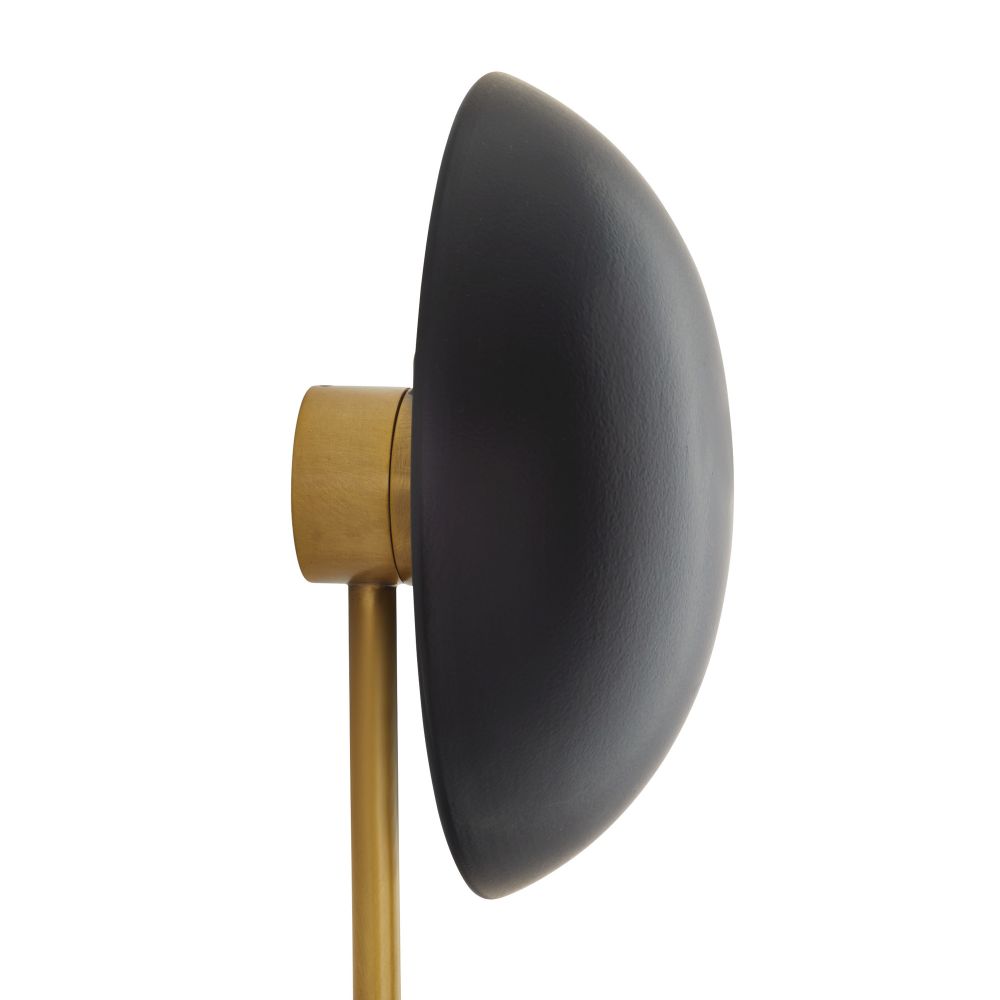 GADWC03 - Glaze Sculptural Sconce - Matte Black, Ceramic