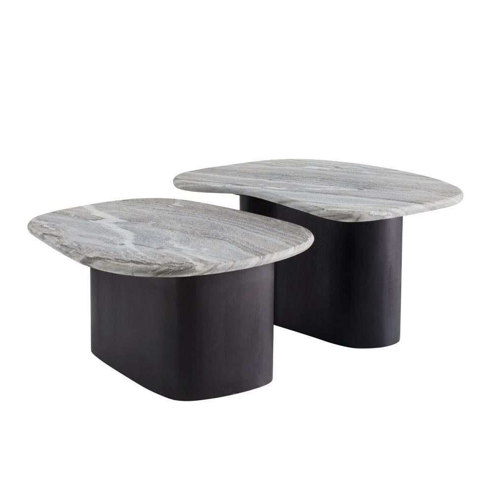 GAFCI01 - Melt Coffee Tables, Set of 2 - Ebony