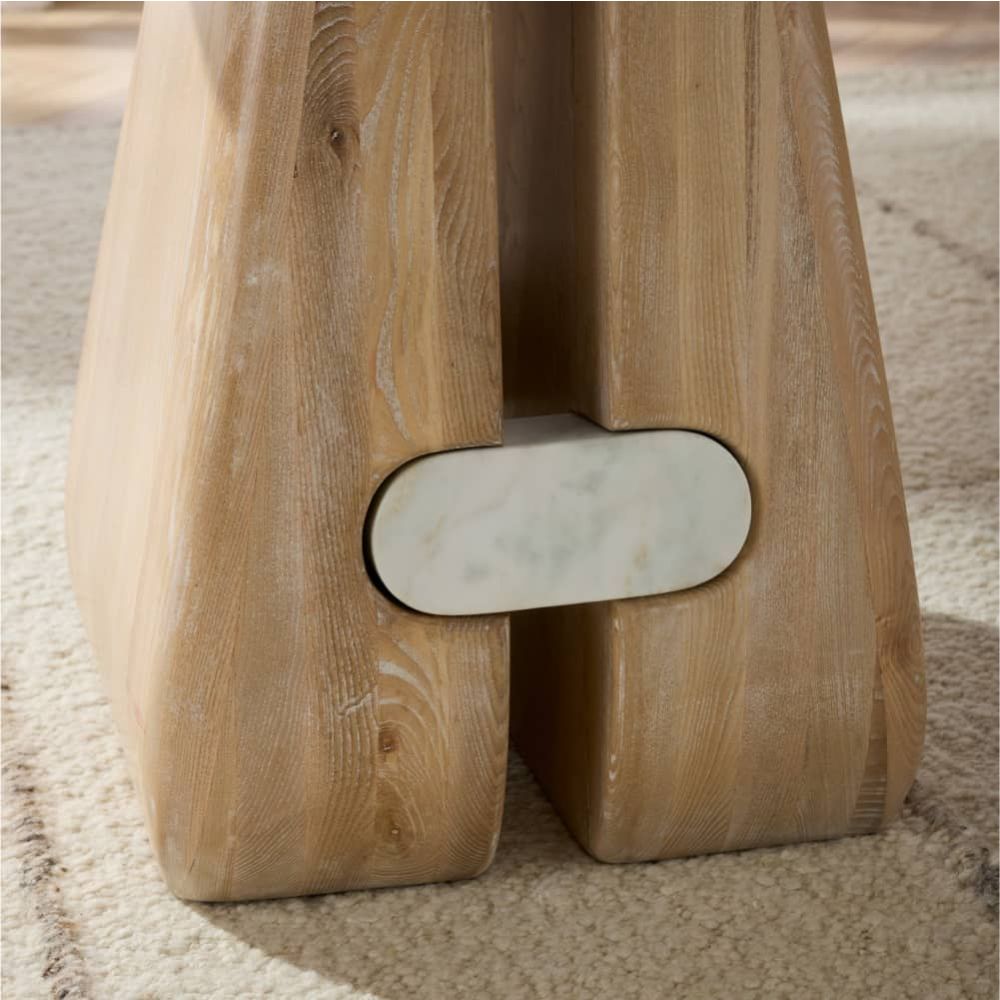 GAFDI01 - Melt Entry Table - Cerused Natural