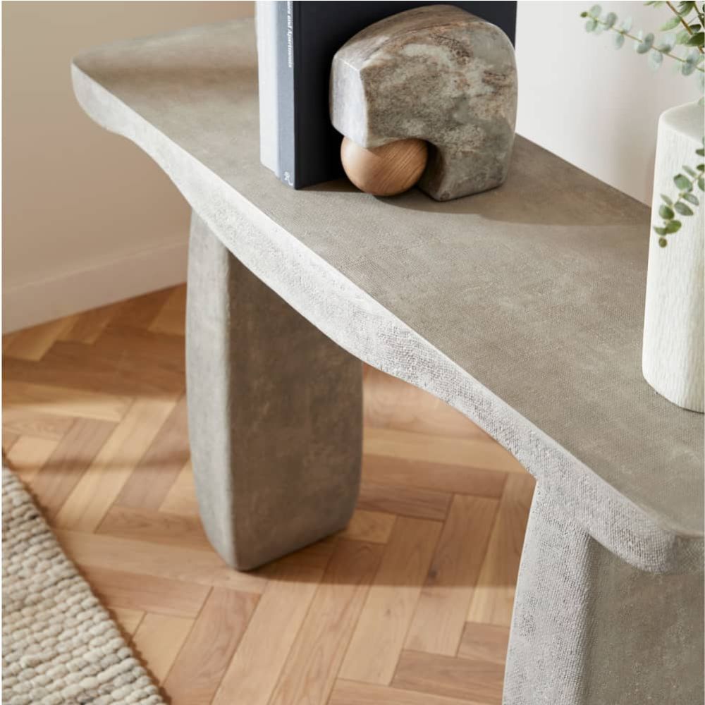 GAFLS01 - Melt Outdoor Console - Smoke, Concrete Composite