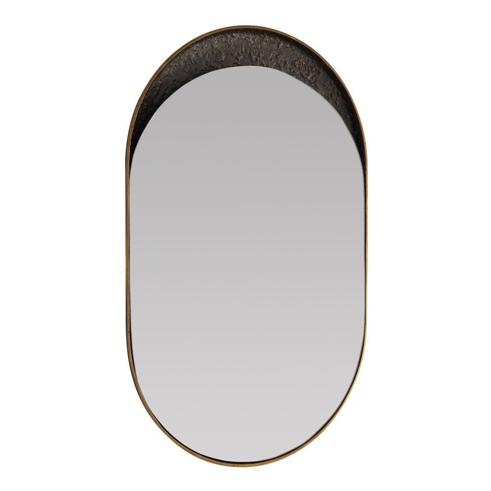 GAWMI01 - Inset Wall Mirror - Antique Brass