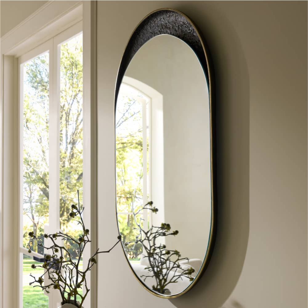 GAWMI01 - Inset Wall Mirror - Antique Brass