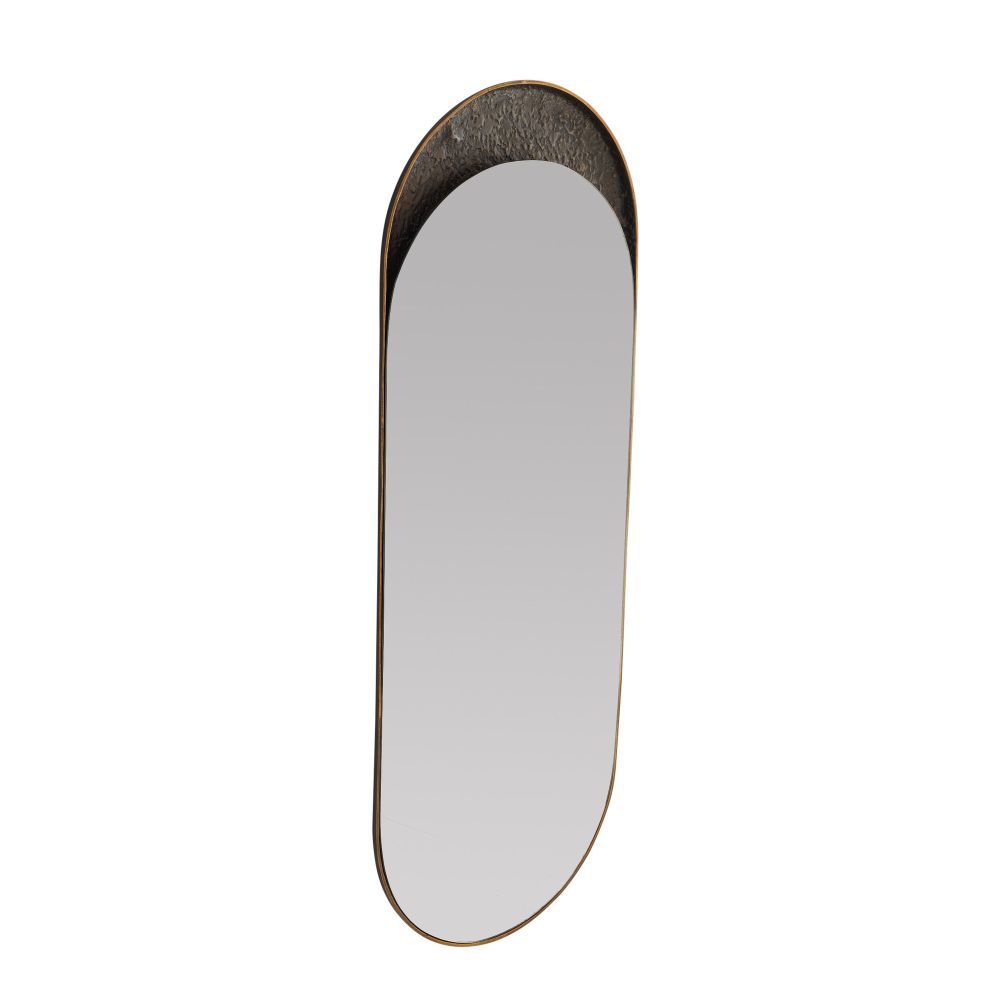 GAWMI02 - Inset Long Mirror - Antique Brass