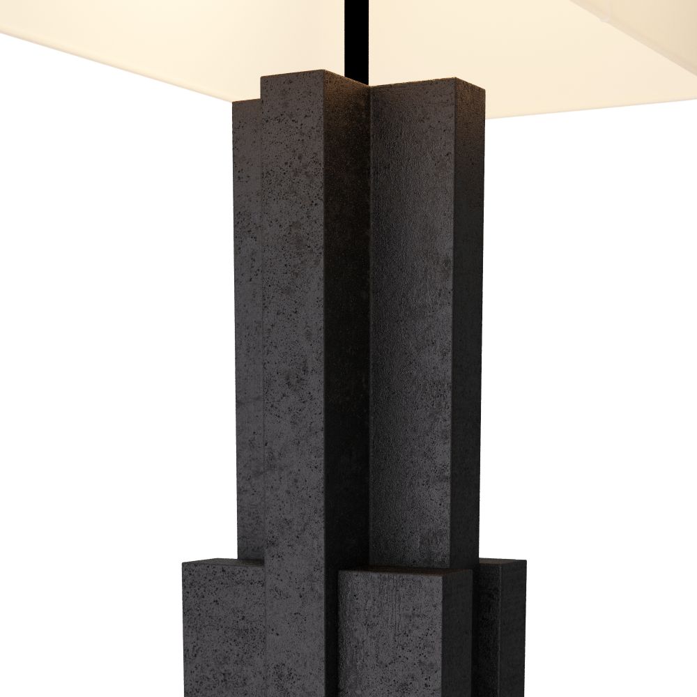 PFC12-SH017 - Beaux Floor Lamp - Black, Lavastone