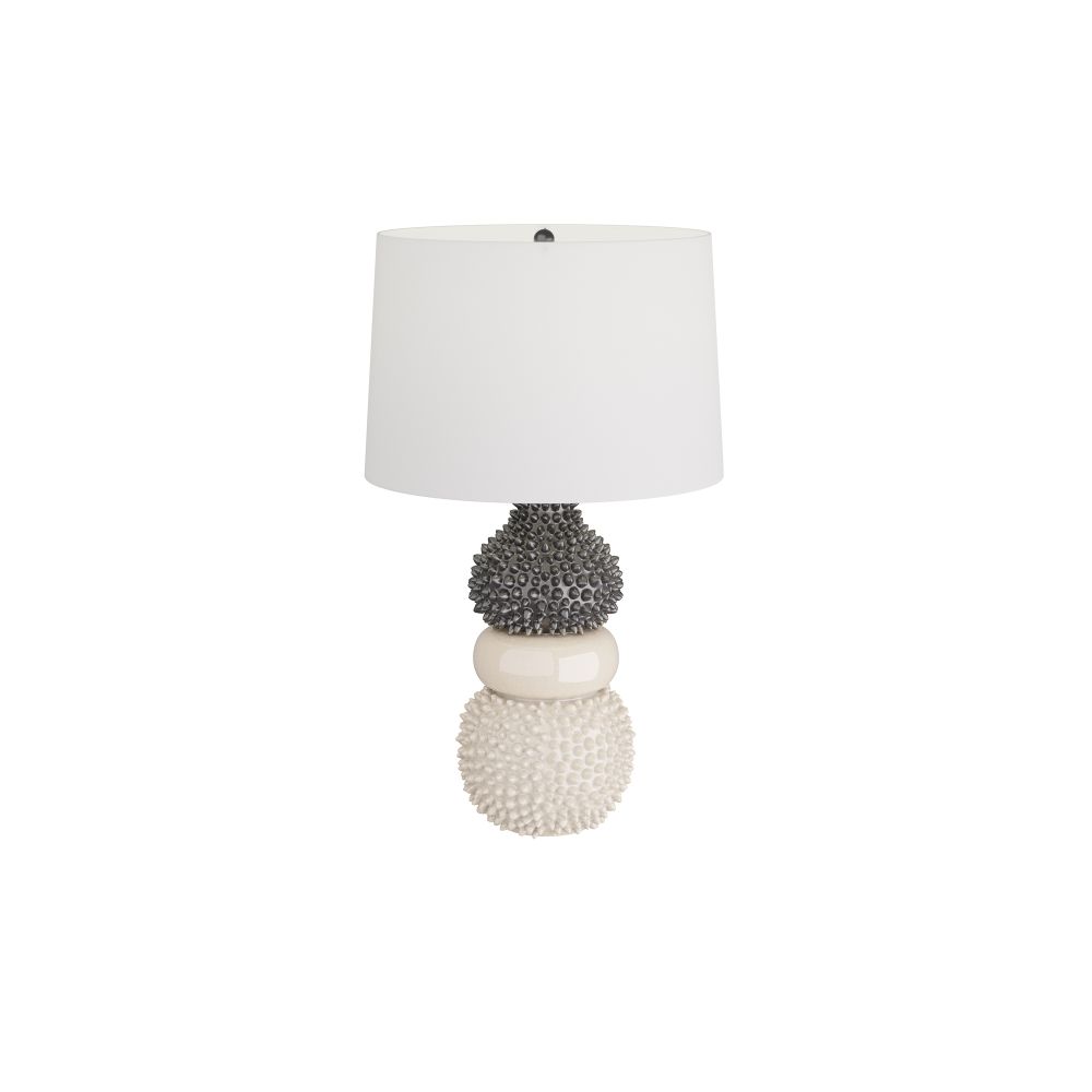 PTC13-SH024 - Basilio Lamp - Ivory Crackle, Ceramic
