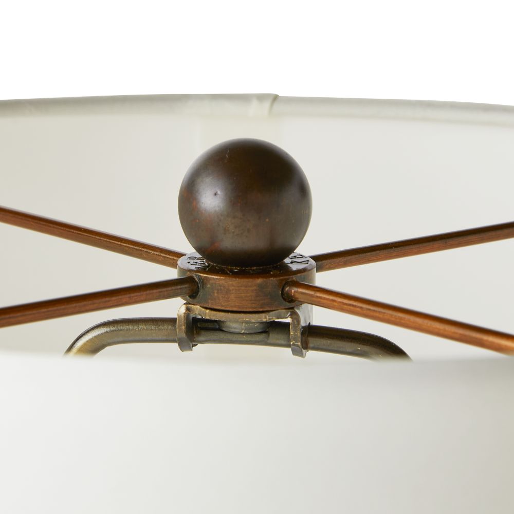 PTC38-SH039 - Everly Lamp - White, Marble